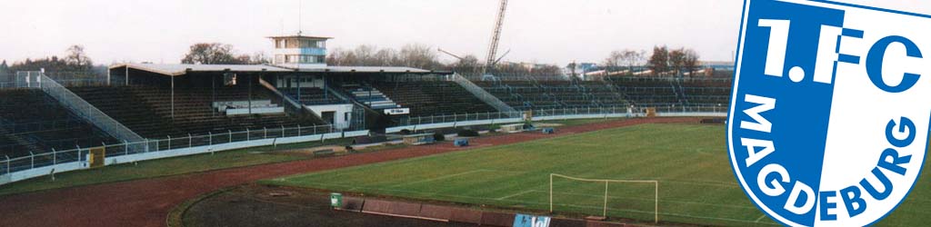Ernst Grube Stadium, former home to 1. FC Magdeburg, East Germany ...
