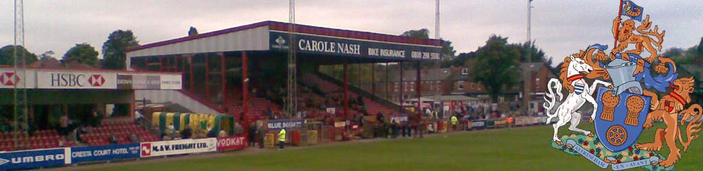 Moss Lane, home to Altrincham, Altrincham Reserves, FC United of ...