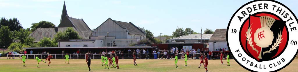Ardeer Stadium, home to Ardeer Thistle - Football Ground Map