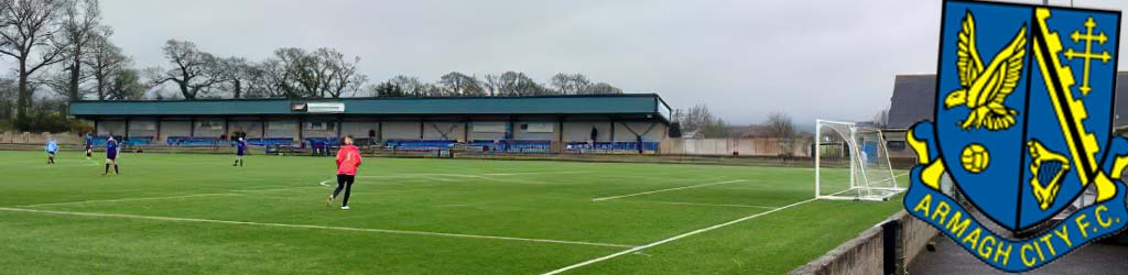 Holm Park, home to Armagh City, Windmill Stars FC, FC Mindwell ...