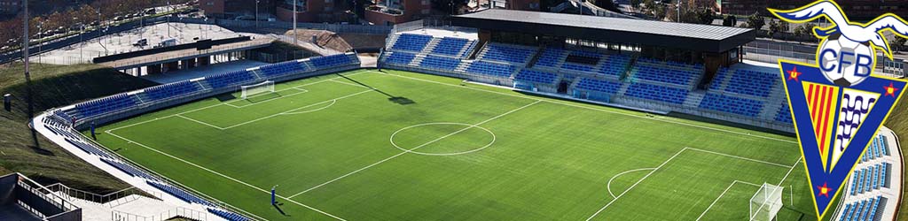 Estadi Municipal de Badalona, home to CF Badalona Futur, Levante ...