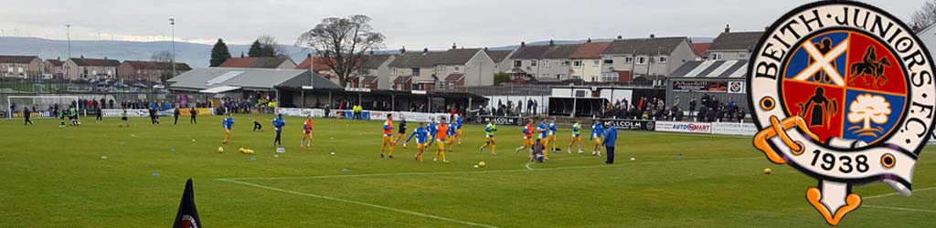 Bellsdale Park, home to Beith Juniors - Football Ground Map