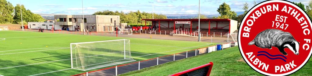 Albyn Park, home to Broxburn Athletic, Broxburn Athletic LFC, FC ...