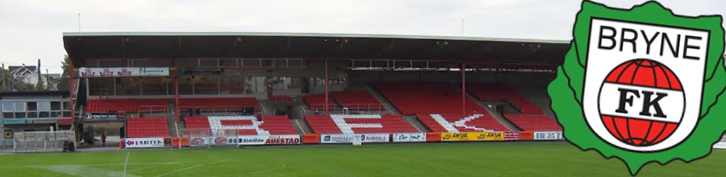 Bryne Stadion, home to Bryne, Bryne 2 - Football Ground Map