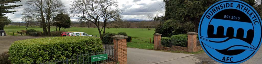Station Road Park, home to Burnside Athletic AFC - Football Ground Map