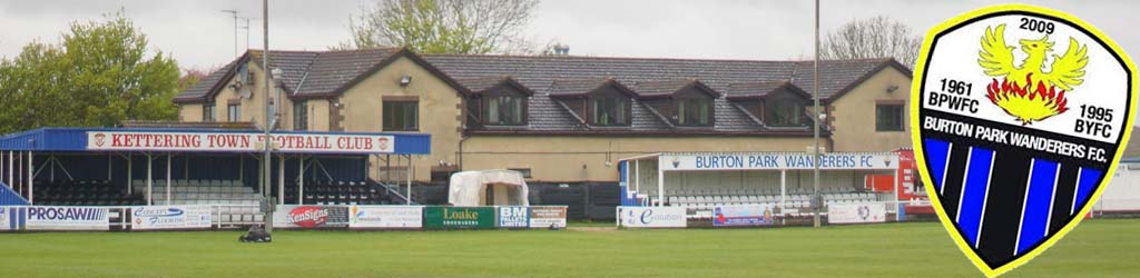 Latimer Park, home to Burton Park Wanderers, Kettering Town, Kettering ...