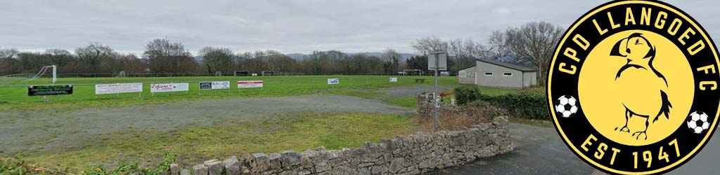 Tyddyn Paun, home to CPD Llangoed - Football Ground Map