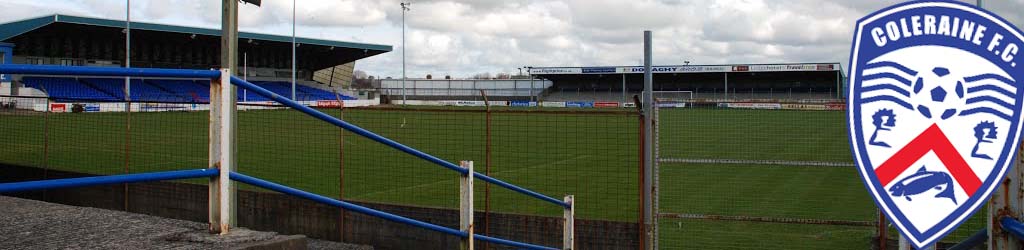 The Showgrounds, home to Coleraine - Football Ground Map
