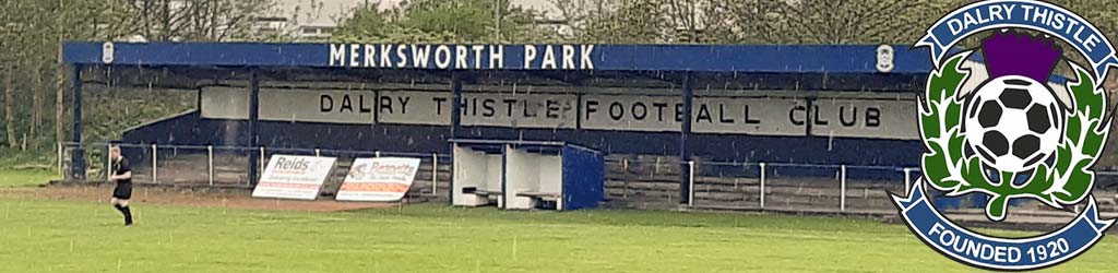 Merksworth Park, home to Dalry Thistle FC, Dalry AFC - Football Ground Map