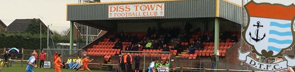 Brewers Green Lane, home to Diss Town - Football Ground Map