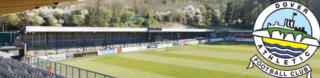 Crabble Ground, home to Dover Athletic, Margate - Football Ground Map
