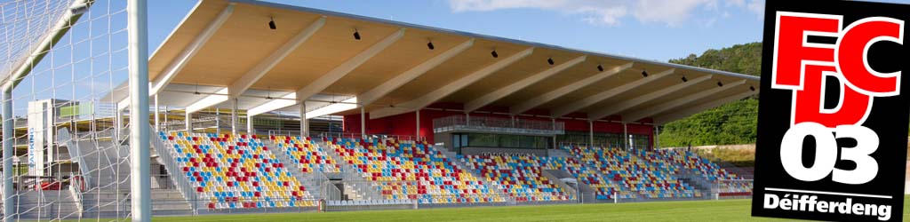 Stade Municipal de la Ville de Differdange, home to FC Differdange 03 ...