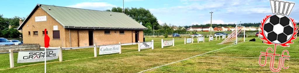 Logie Park, home to Forres Thistle - Football Ground Map
