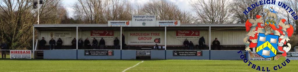 Millfield, home to Hadleigh United - Football Ground Map