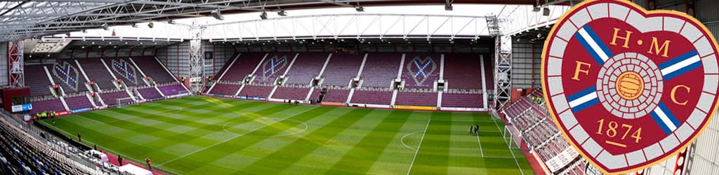 Tynecastle, home to Heart of Midlothian - Football Ground Map