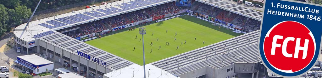 Voith-Arena, home to 1. FC Heidenheim 1846 - Football Ground Map