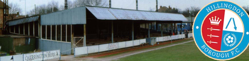 Leas Stadium, former home to Hillingdon Borough - Football Ground Map