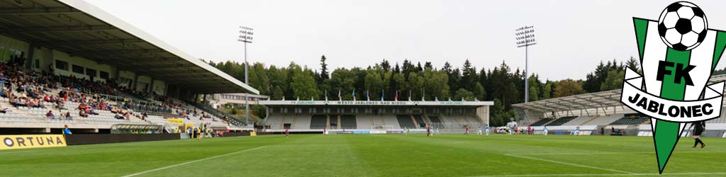 Stadion Strelnice, home to FK Jablonec - Football Ground Map