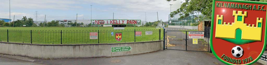 Ned Kelly Park, home to Kilnamanagh AFC - Football Ground Map
