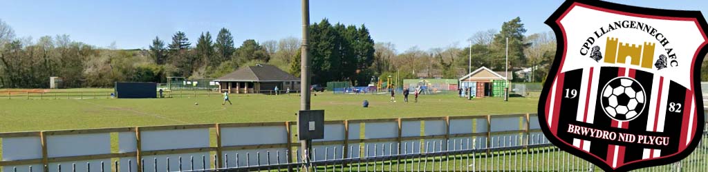Llangennech Recreation Ground, home to Llangennech AFC, Llangennech AFC ...