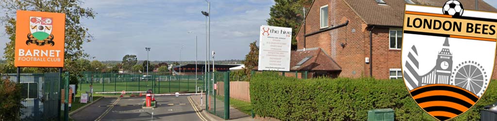 The Hive 3G Pitch, home to London Bees - Football Ground Map