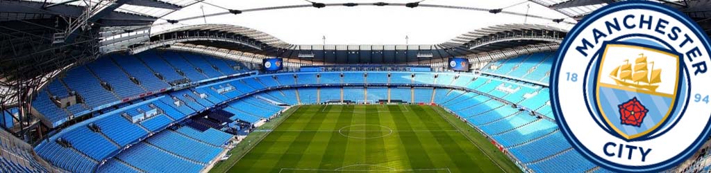 Etihad Stadium, home to Manchester City - Football Ground Map