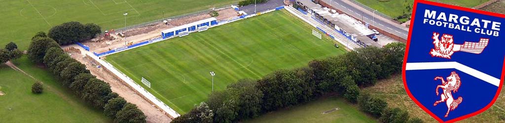 Hartsdown Park, home to Margate, Thanet United, Margate U23, Canterbury ...
