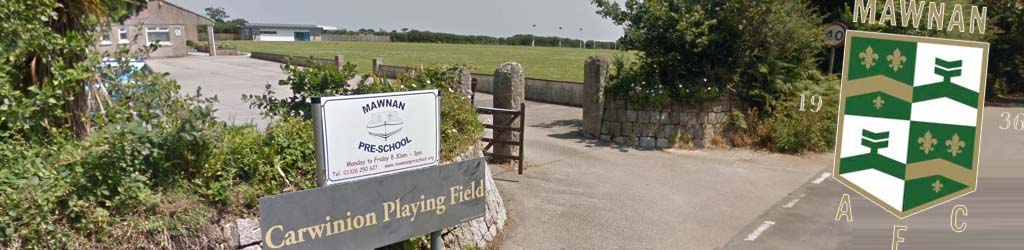 Carwinion Road Playing Field, home to Mawnan AFC, Mawnan AFC Reserves ...