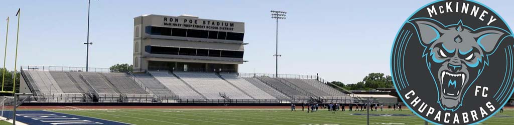 Ron Poe Stadium, home to Strikerz DFW, McKinney Chupacabras FC ...