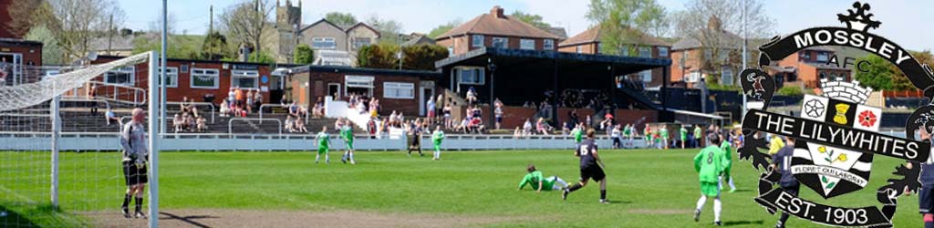 Seel Park, home to Mossley AFC, Oldham Boro, Bury AFC, Uppermill FC ...