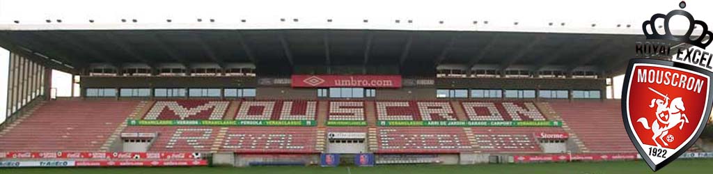 Stade Le Canonnier, home to Excelsior Mouscron, Royal Excel Mouscron ...