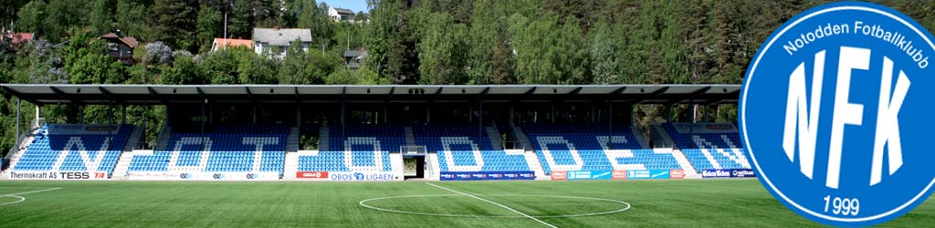 Idrettsparken, former home to Notodden, Notodden 2 - Football Ground Map
