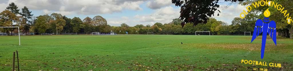 West Byfleet Recreation Ground, home to Old Wokingians FC, Woking ...
