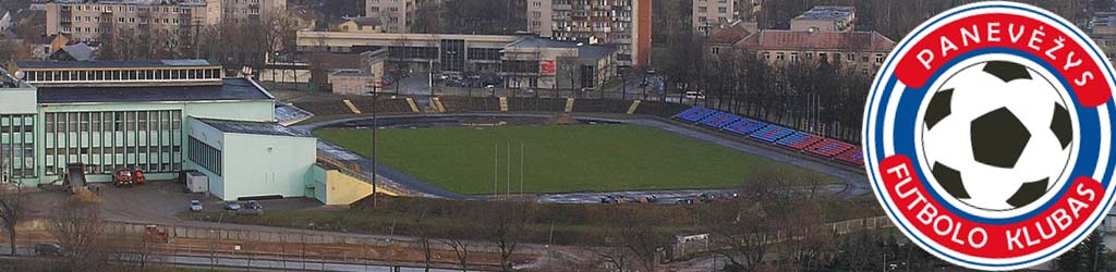 Aukstaitija Stadium, home to FK Ekranas, FK Panevezys - Football Ground Map
