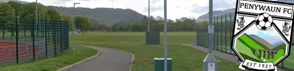 Ynys Park (Aberdare), home to Penywaun FC, Y Clwb Pel-Droed Aberdar ...