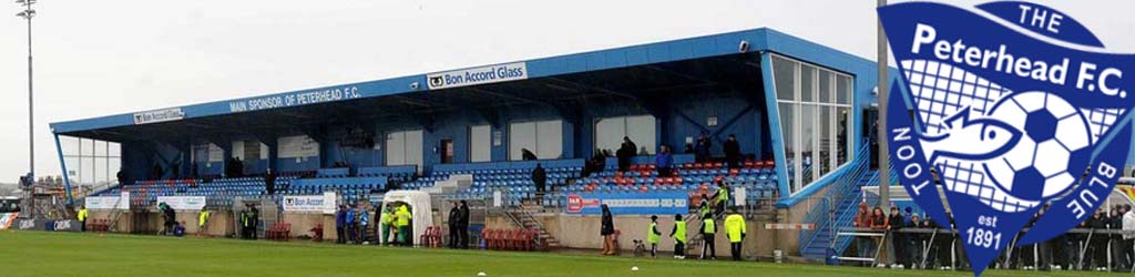 Balmoor Stadium, home to Peterhead, Cove Rangers - Football Ground Map