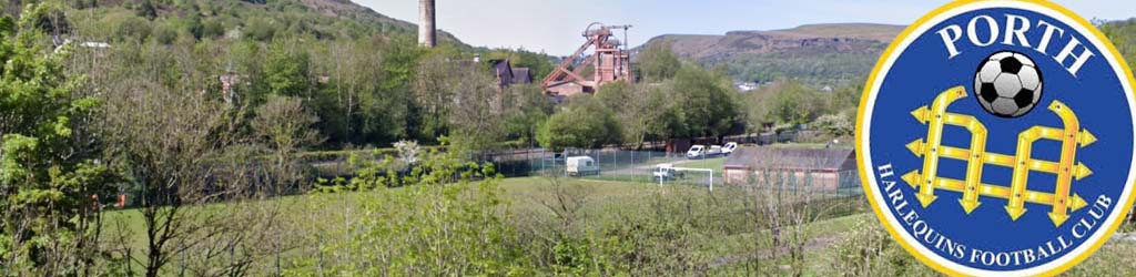Trehafod Park, home to Porth Harlequins FC - Football Ground Map