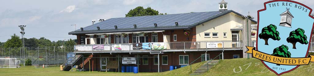 Prees Cricket and Recreation Club, home to Prees - Football Ground Map