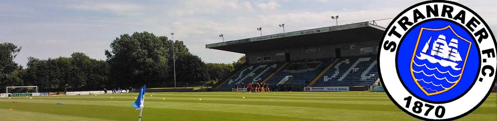 Stair Park, home to Stranraer, Stranraer Reserves - Football Ground Map