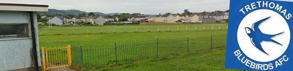 Llanfabon Drive, former home to Trethomas Bluebirds - Football Ground Map