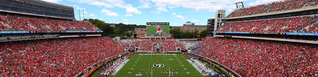 Sanford Stadium - Football Ground Map