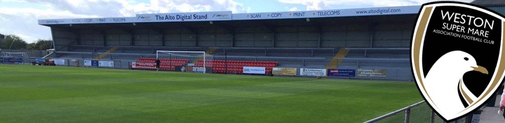 The Optima Stadium, home to Weston-Super-Mare, Bristol City U21 ...
