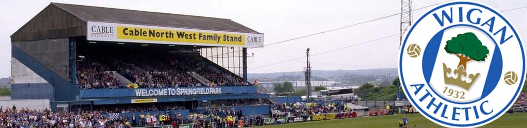 Springfield Park, former home to Wigan Athletic - Football Ground Map