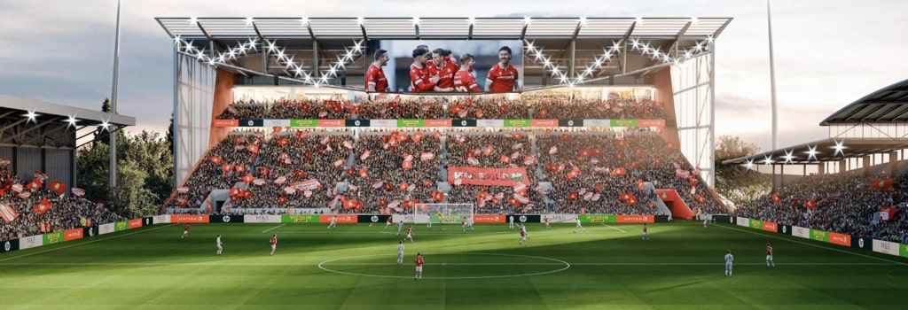 Wrexham plans to add 2,250 more seats to new Kop | Football Ground Map