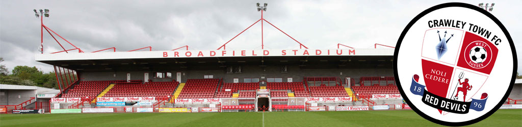 The Broadfield Stadium, home to Crawley Town, Brighton & Hove Albion ...